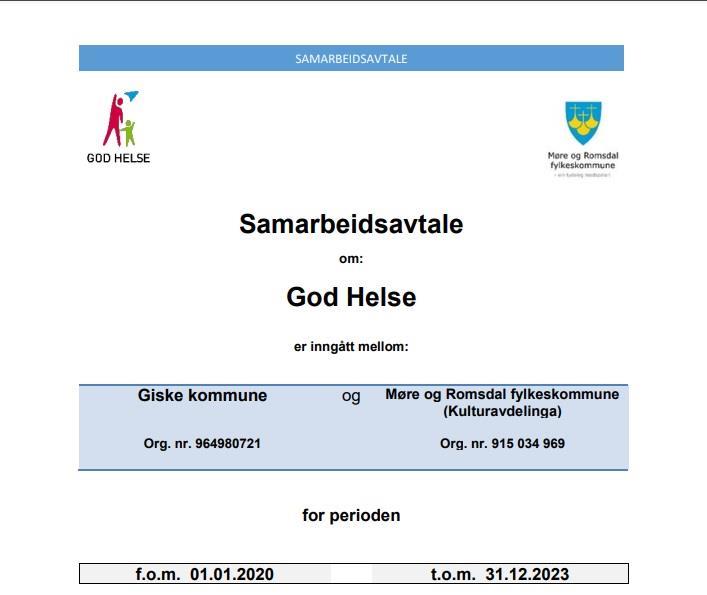 God helse-avtalen signert i dag - Hovedportal